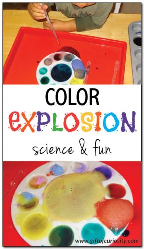 Color explosion science and fun - Gift of Curiosity
