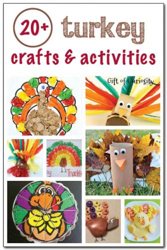 20+ turkey crafts and activities - Gift of Curiosity