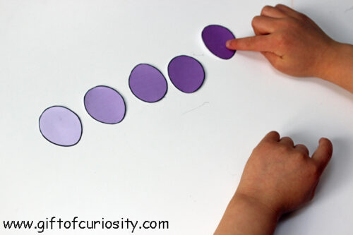 Easter egg color grading activity {Easter printable} - Gift of Curiosity