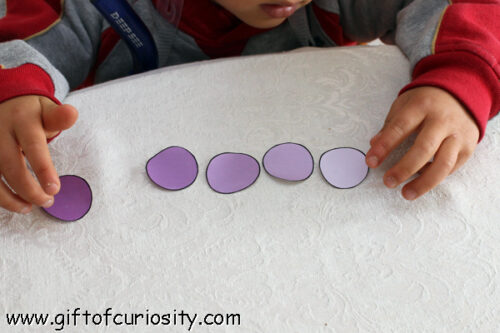 Easter egg color grading activity {Easter printable} - Gift of Curiosity