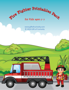 Fire Fighter Printables Pack - Gift of Curiosity