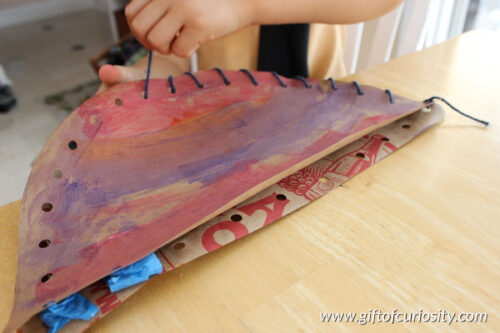 Pirate ship fine motor craft - Gift of Curiosity