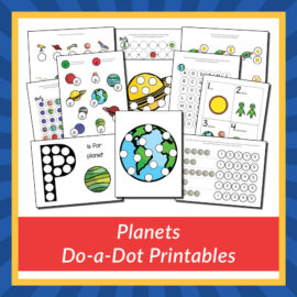 Planets Do-a-Dot Printables {free} - Gift of Curiosity