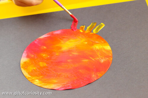 Sun paintings {learning about our solar system through art} - Gift of ...