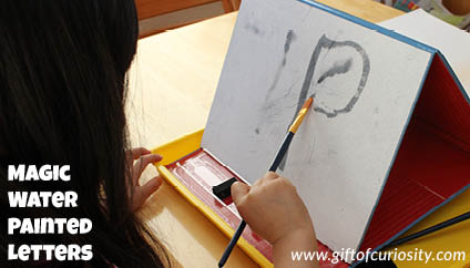 Magic Water Painted Letters {101 Ways to Teach the Alphabet} - Gift of ...