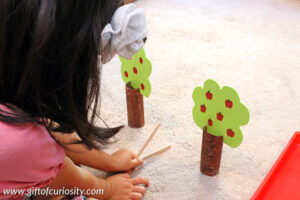 Apple tree math {greater than / less than practice} - Gift of Curiosity