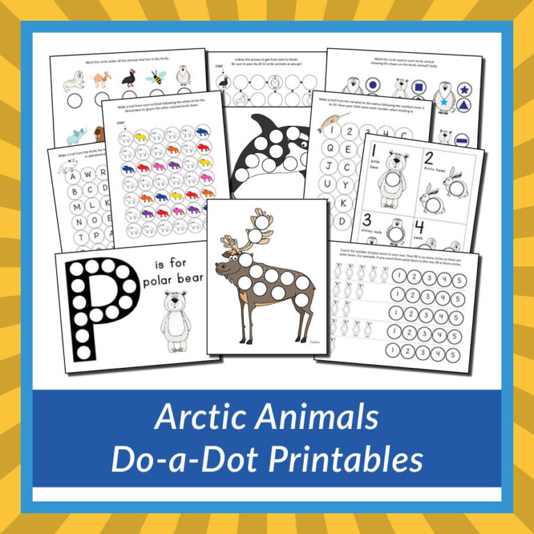 Arctic Animals Do-a-Dot Printables {free} - Gift of Curiosity