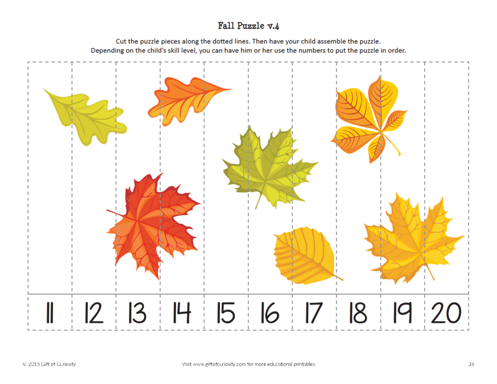 Fall Printables Pack - Gift of Curiosity