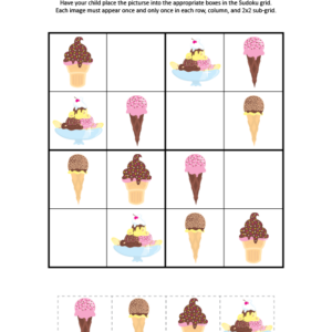 Ice Cream Sudoku Puzzles - Gift of Curiosity