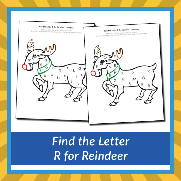 Find the Letter R for Reindeer - Gift of Curiosity