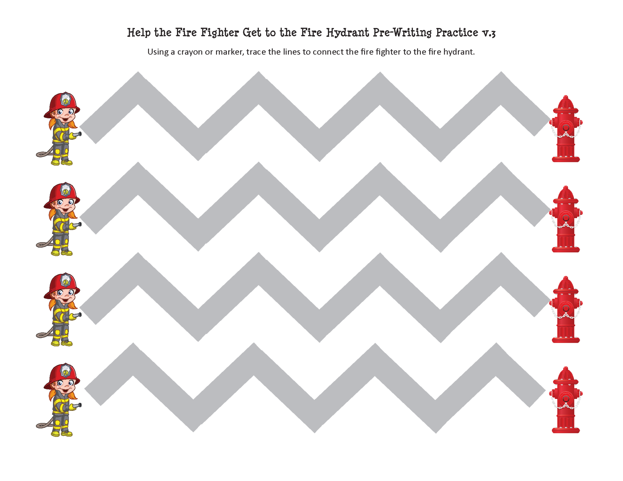 Fire Fighter Printables Pack - Gift of Curiosity