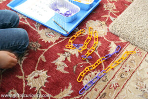 Playful math: Adding with chain links - Gift of Curiosity