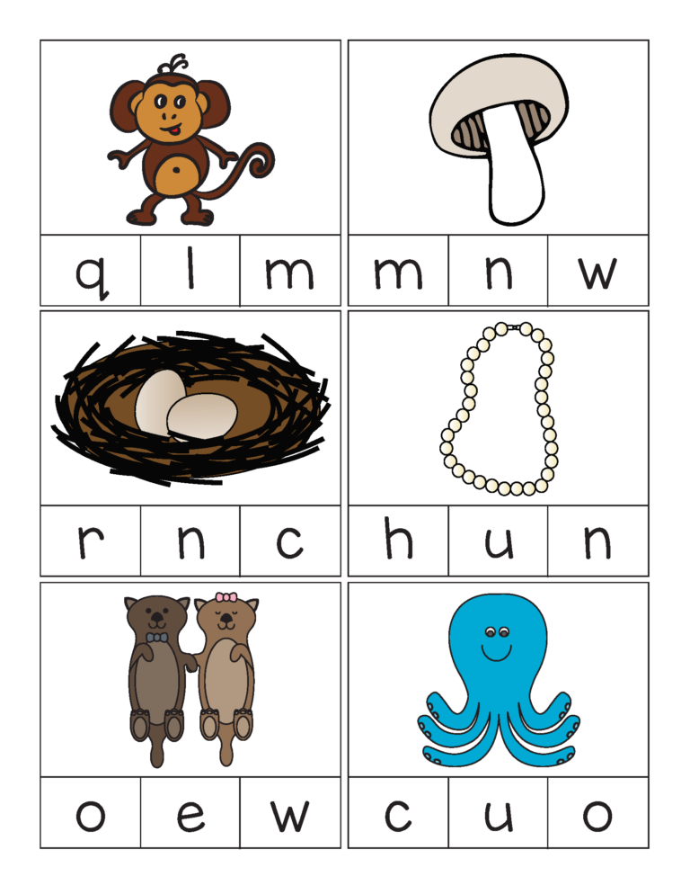Beginning Sounds Alphabet Clip Cards - Gift of Curiosity