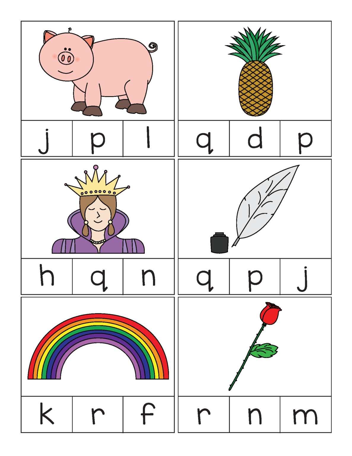 Beginning Sounds Alphabet Clip Cards - Gift of Curiosity