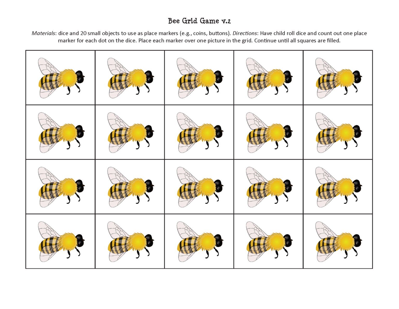 Insects Grid Games - Gift of Curiosity