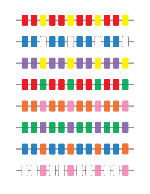 Bead Stringing Control Cards - Gift of Curiosity