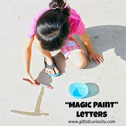 "Magic paint" letters {101 Ways to Teach the Alphabet} - Gift of Curiosity
