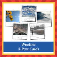 Weather 3-Part Cards - Gift of Curiosity