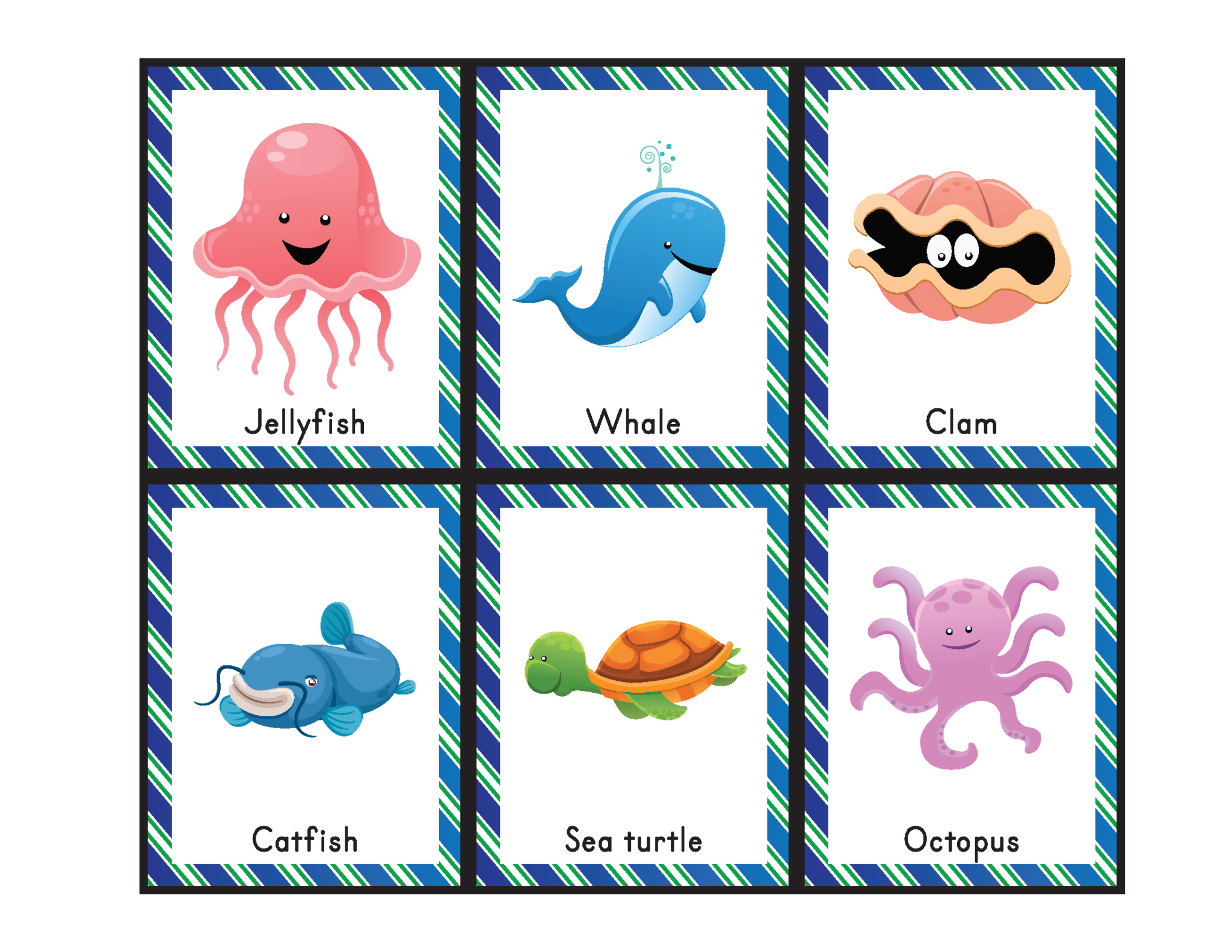 Ocean Animal Bingo - Gift of Curiosity