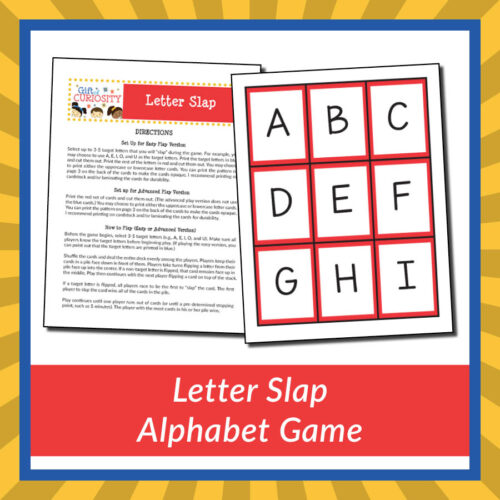 Letter Slap Alphabet Game - Gift of Curiosity
