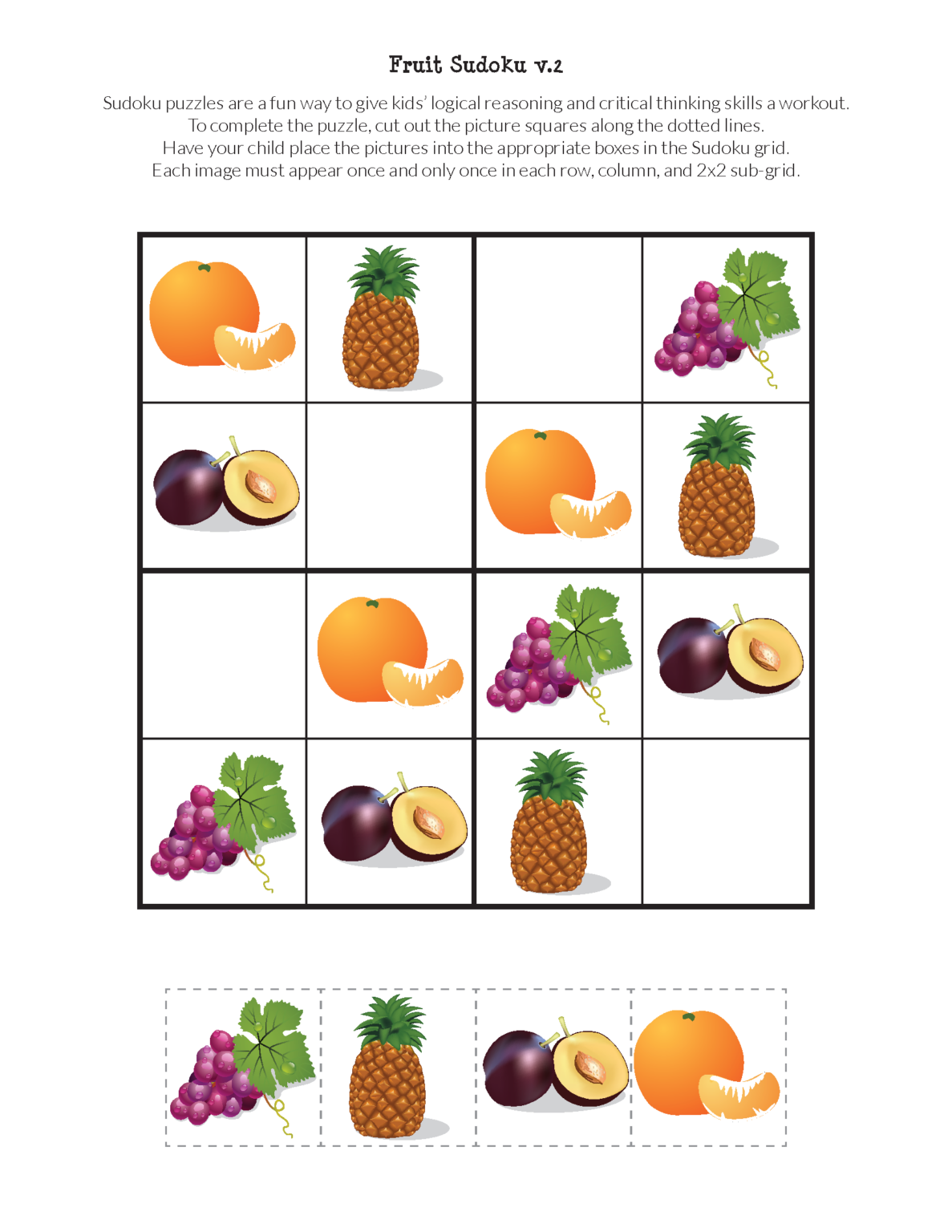 Fruit Sudoku - Gift of Curiosity