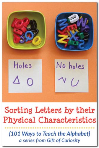 Sorting Letters by their Physical Characteristics {101 Ways to Teach ...