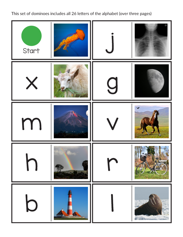 Alphabet Dominoes - Gift of Curiosity