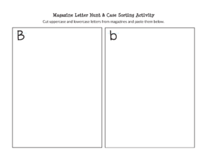 Magazine Letter Hunt & Case Sorting Activity - Gift of Curiosity