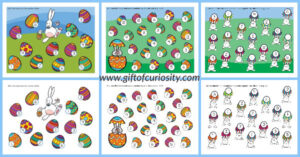 Easter Roll & Cover Math Games {free printable} - Gift of Curiosity