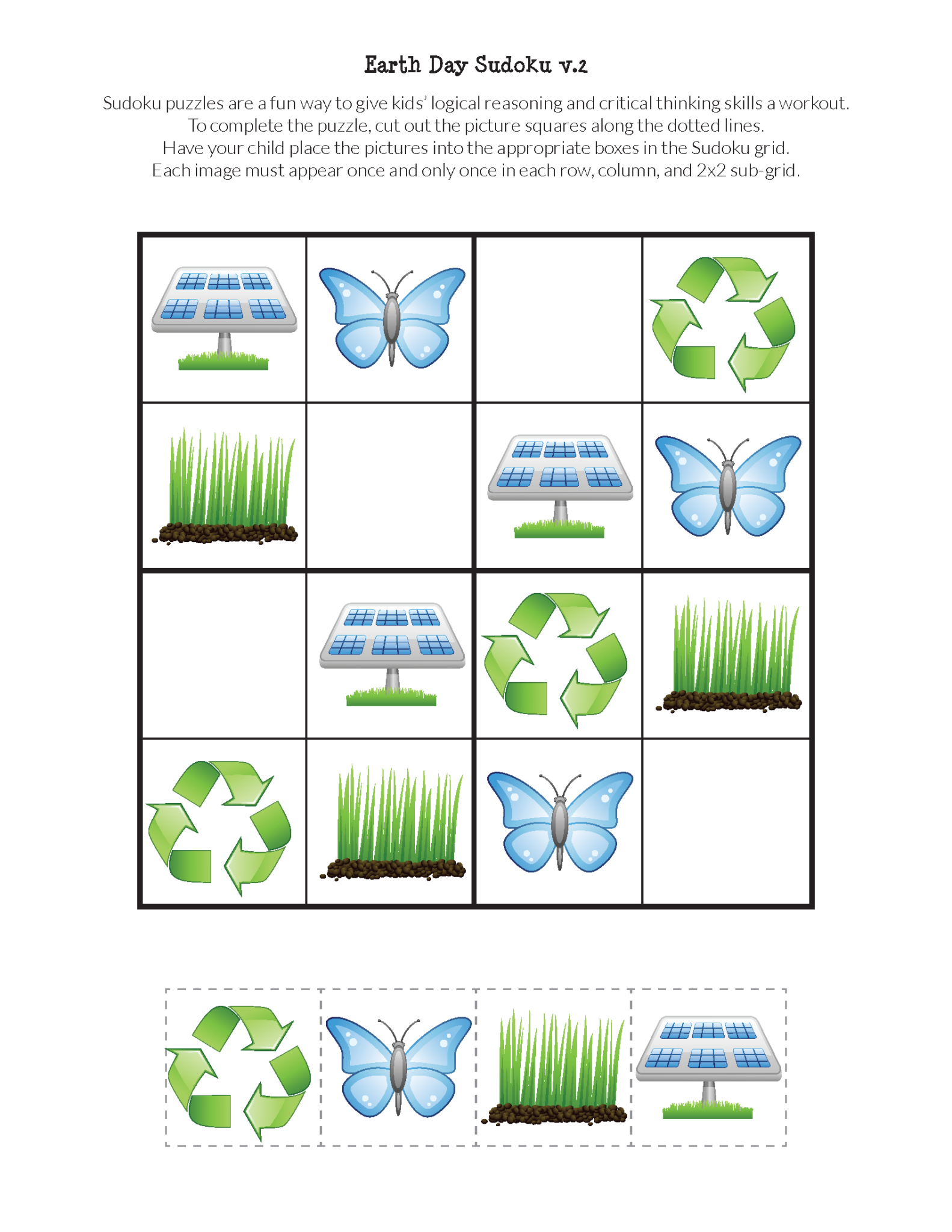 Earth Day Sudoku Puzzles - Gift of Curiosity