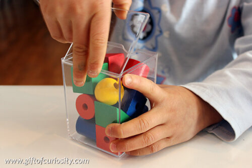 Hands-on exploration with 3-D geometric shapes - Gift of Curiosity