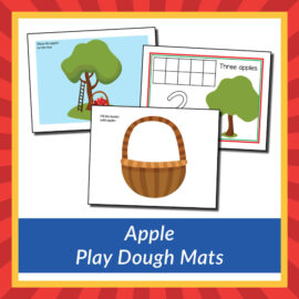 Apple Play Dough Mats - Gift of Curiosity