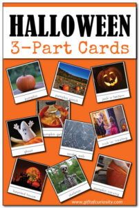 Montessori Halloween 3-Part Cards - Gift of Curiosity