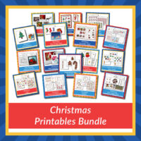 Christmas gross motor movement game {free printable} - Gift of Curiosity