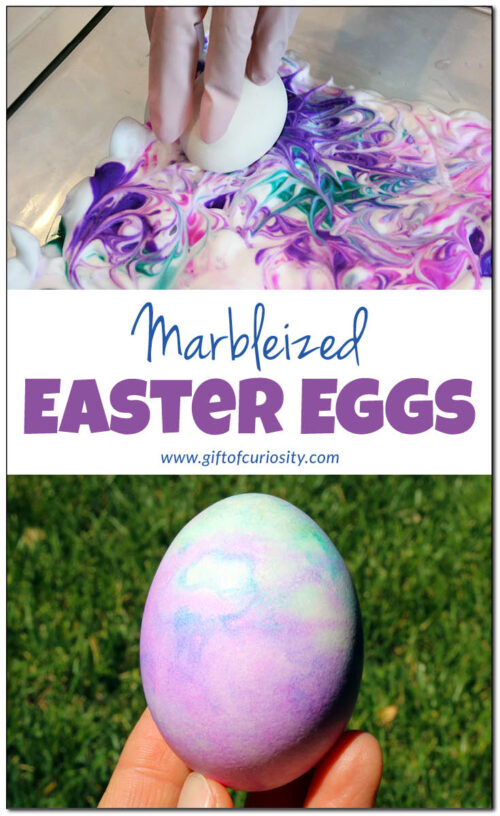 Marbleized Easter eggs - Gift of Curiosity