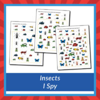 Insects I Spy {free printables} - Gift of Curiosity