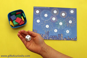 4th of July Roll & Cover Math Games {free printables} - Gift of Curiosity