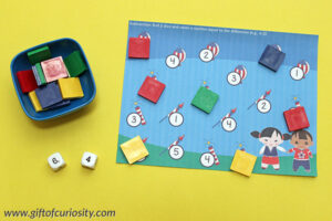 4th of July Roll & Cover Math Games {free printables} - Gift of Curiosity