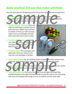 Apple Unit Study - Gift of Curiosity
