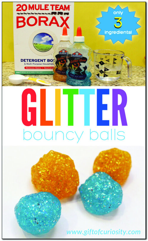 3-Ingredient Glitter Bouncy Balls (that really bounce!) - Gift of Curiosity