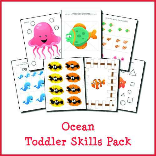 Ocean Toddler Skills Pack - Gift of Curiosity