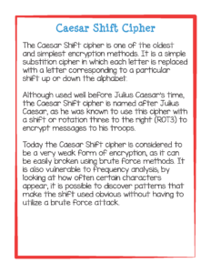 Fun with Caesar Shift Cipher - Gift of Curiosity