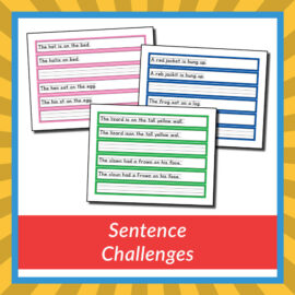 Sentence Challenges: A Montessori-inspired activity that supports the ...
