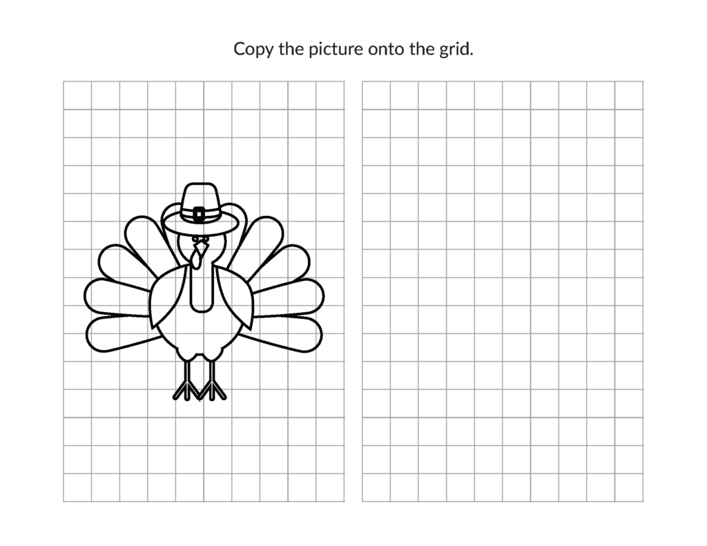 Turkey Drawing Pages - Gift of Curiosity