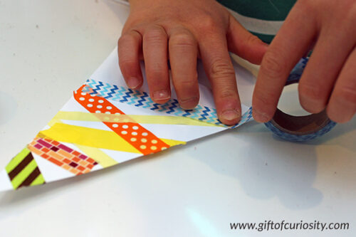 Washi Tape Christmas Trees - Gift of Curiosity