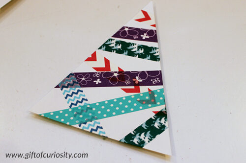 Washi Tape Christmas Trees - Gift of Curiosity