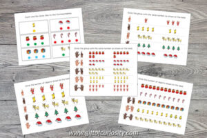 Christmas Preschool Math Pack - Gift of Curiosity