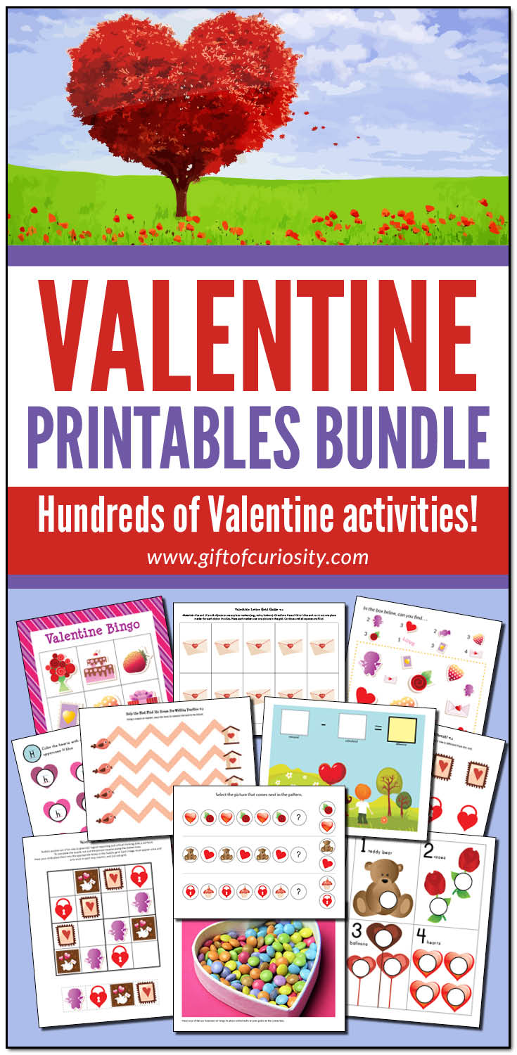 Valentine Printables Bundle - Gift of Curiosity