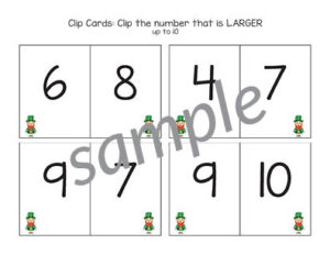 St. Patrick's Day Preschool Math Pack - Gift of Curiosity