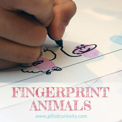 Fun with Fingerprint Animal Art - Gift of Curiosity